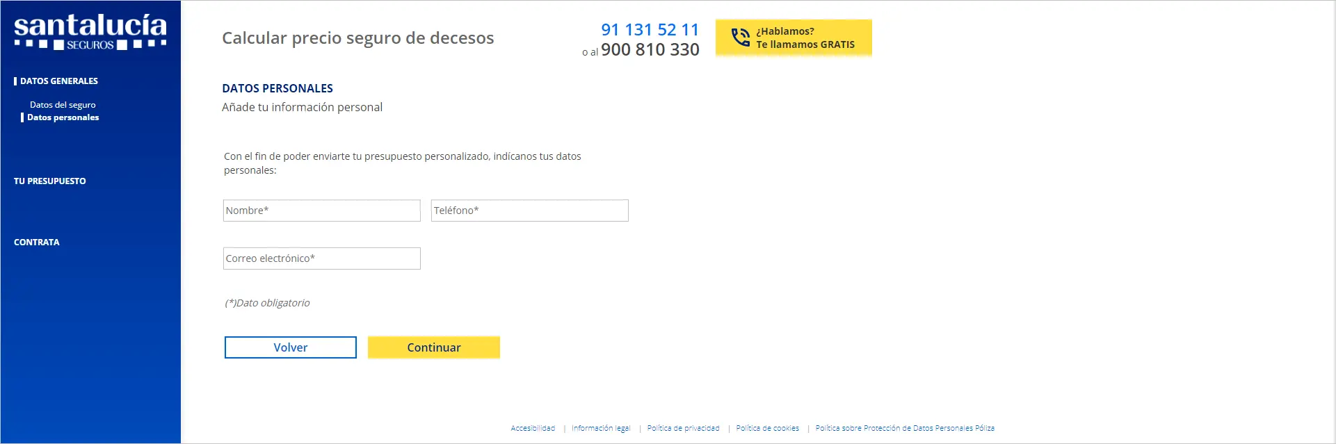 ¡Calcula ahora el precio de tu seguro de Decesos! - Seguros de Decesos Santalucía